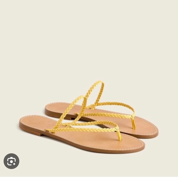 J. Crew | Shoes | Nwt J Crew Triangle Braided Strap Capri Flip Flops ...